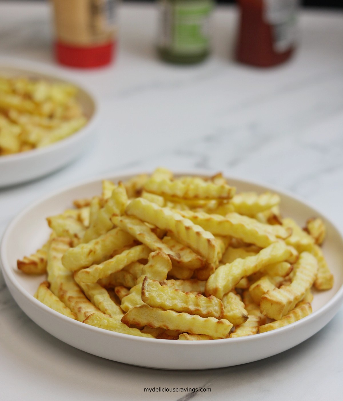 Crinkle Cut Frozen Fries In Air Fryer My Delicious Cravings