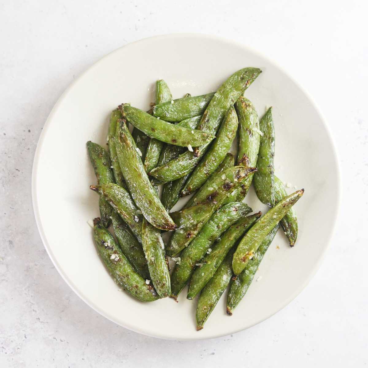 Air Fried Snap Peas - My Delicious Cravings